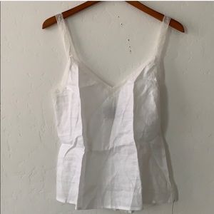 Reformation | Tops | Reformation Emmie Lace Trim Linen Camisole | Poshmark